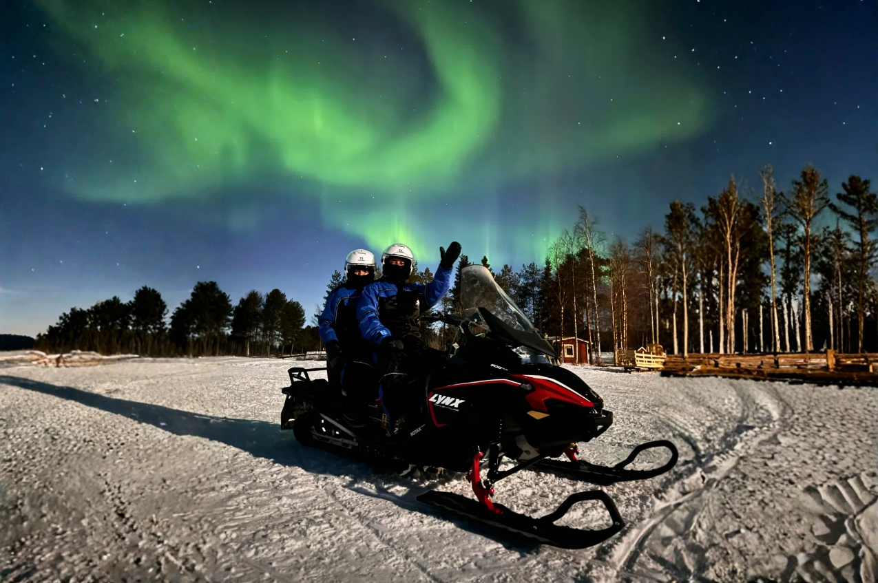 Rovaniemi Snowmobile Evening Safari and Northern Lights Experience ...
