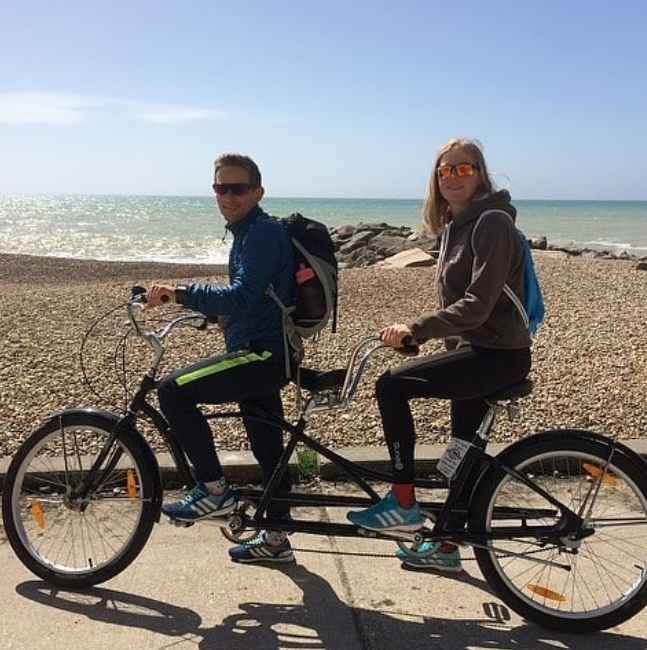 Brighton Tandem Bike Beach Hire adventuro