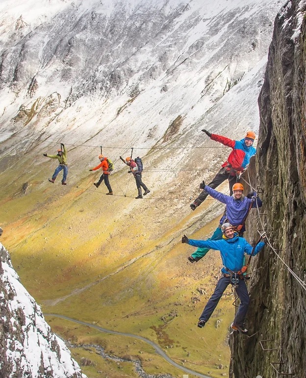 Privately Guided Via Ferrata Route in the Lake District - adventuro