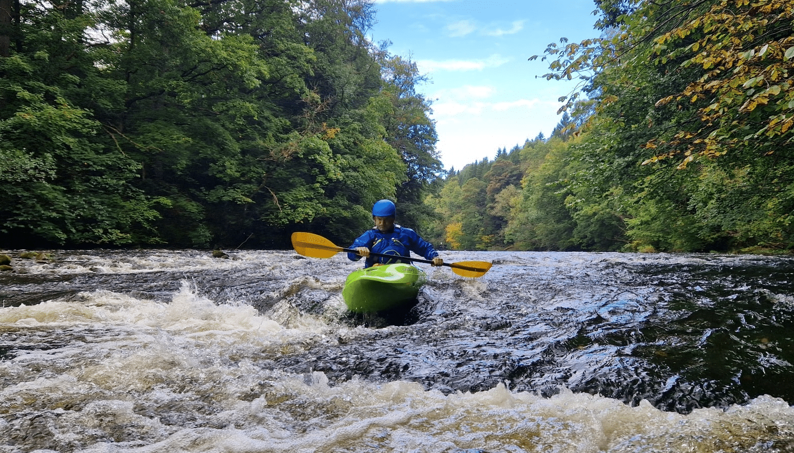 White Water Kayaking Adventure on the River Dee, Llangollen - adventuro