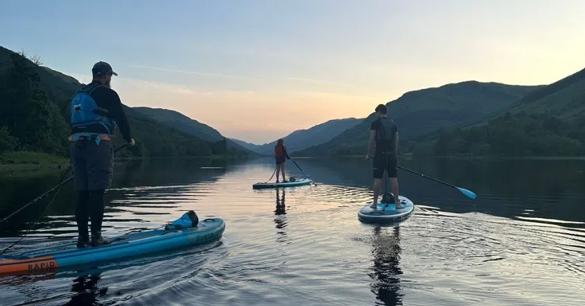 SUP/Canoe Social ‘Paddle Out’ Session in Callander, Scotland - adventuro