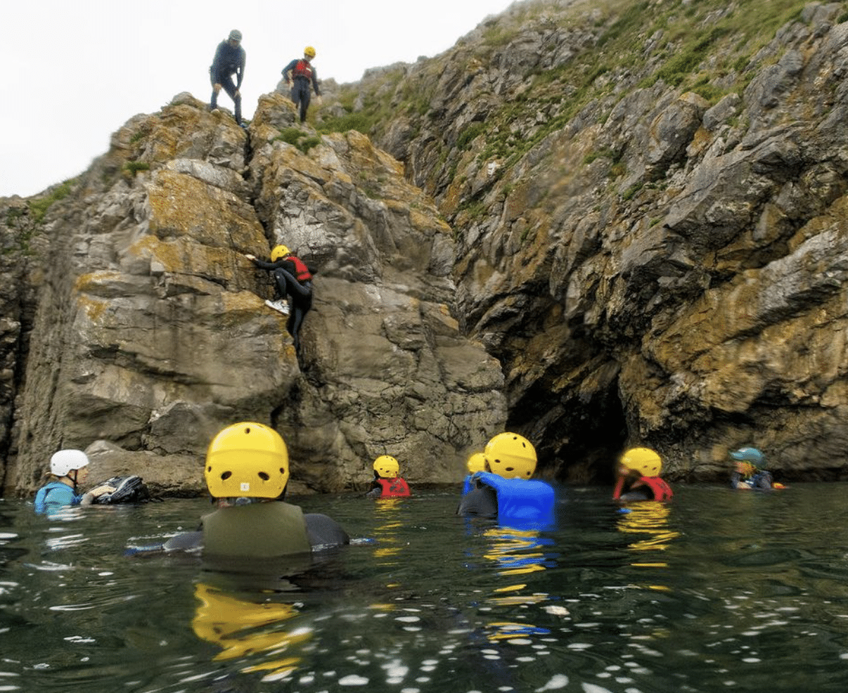 Coasteering at Stackpole Quay in Pembrokeshire - adventuro