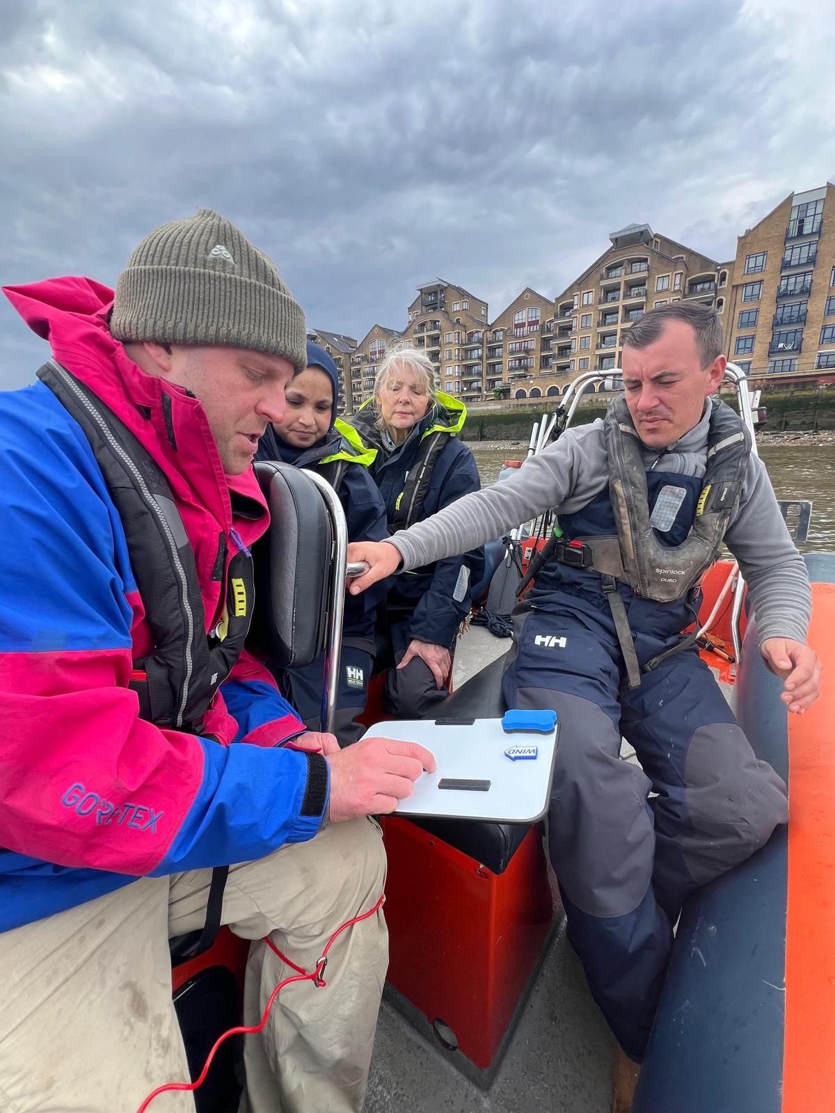 RYA Powerboat Level 2 on the Thames from Tower Bridge - adventuro